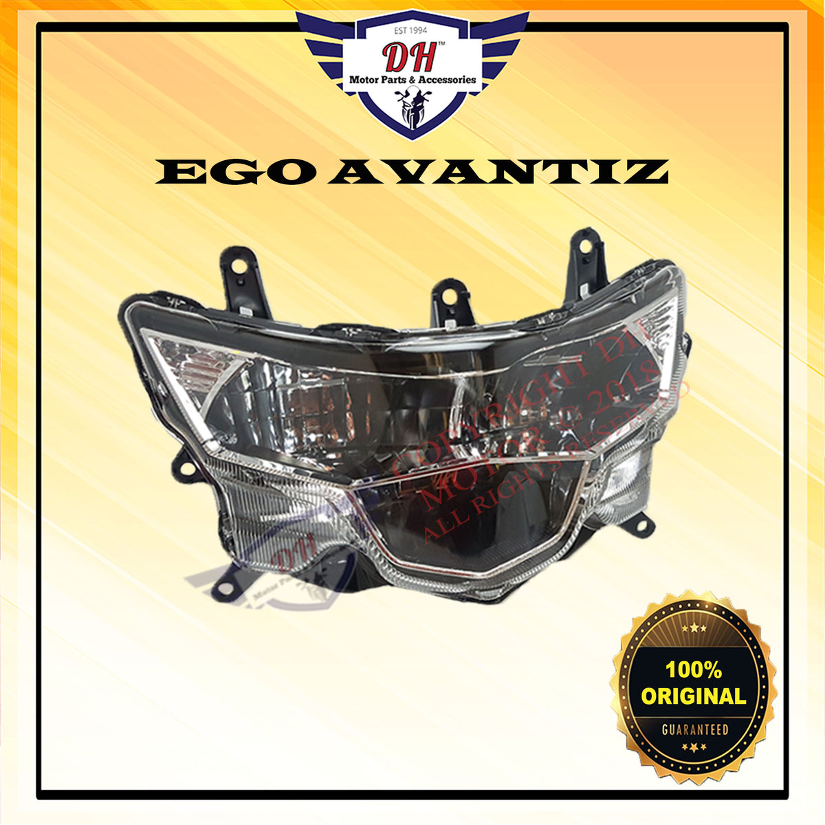 EGO AVANTIZ (ORIGINAL) HEAD LAMP YAMAHA – DH MOTOR PARTS & ACCESSORIES