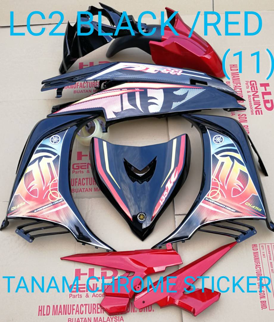 LC135 V2 / V3 / V4 STICKER BODY CHROME YAMAHA LC135 EXCITER (11) – DH ...