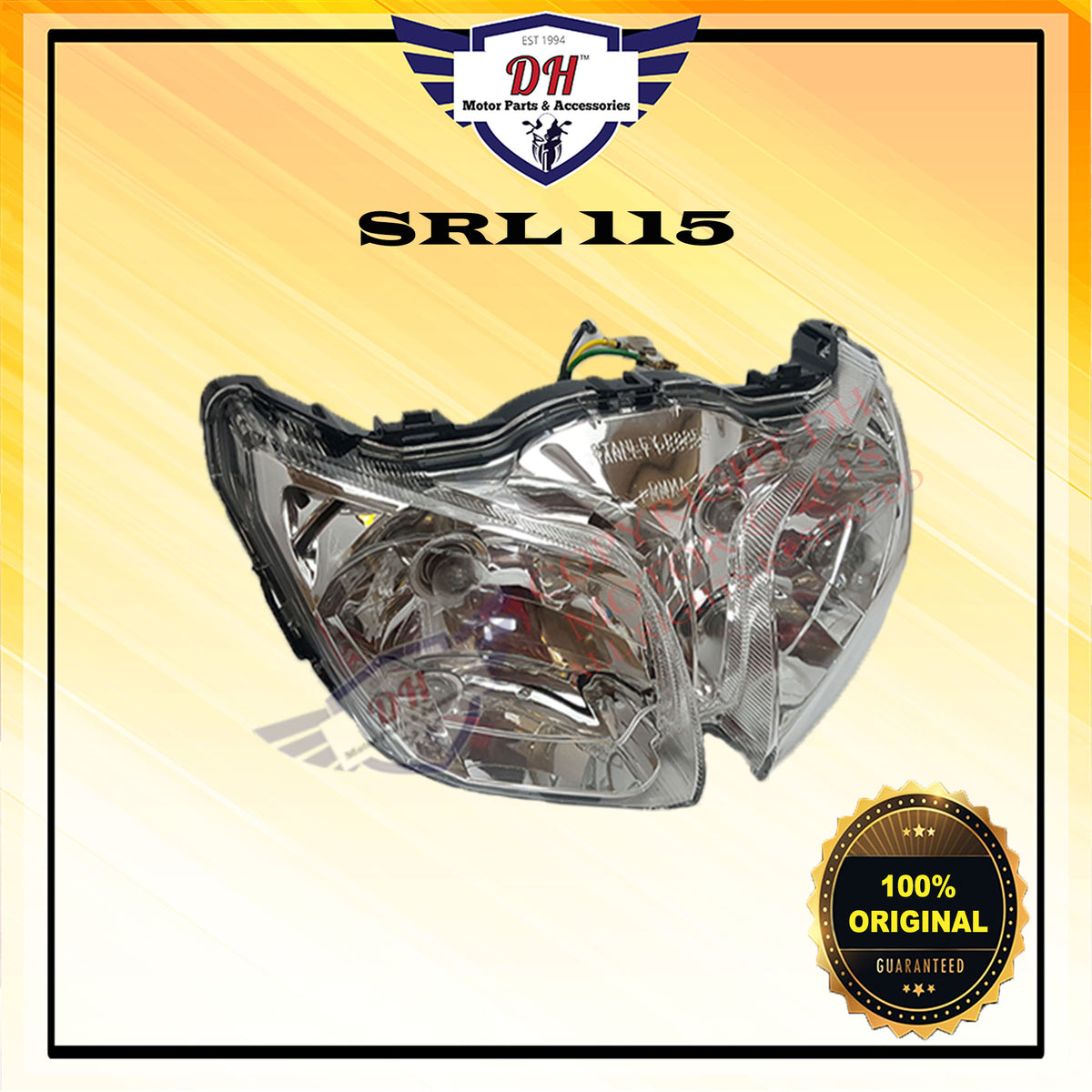 SRL 115 (ORIGINAL) HEAD LAMP YAMAHA LAGENDA 115Z – DH MOTOR PARTS ...