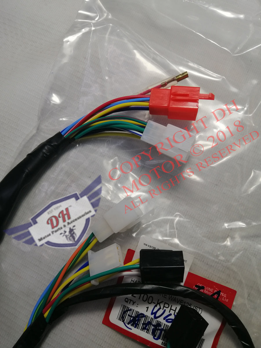 WAVE 125 S (OEM) WIRING BODY WIRE HARNESS FULL SET HONDA – DH MOTOR ...