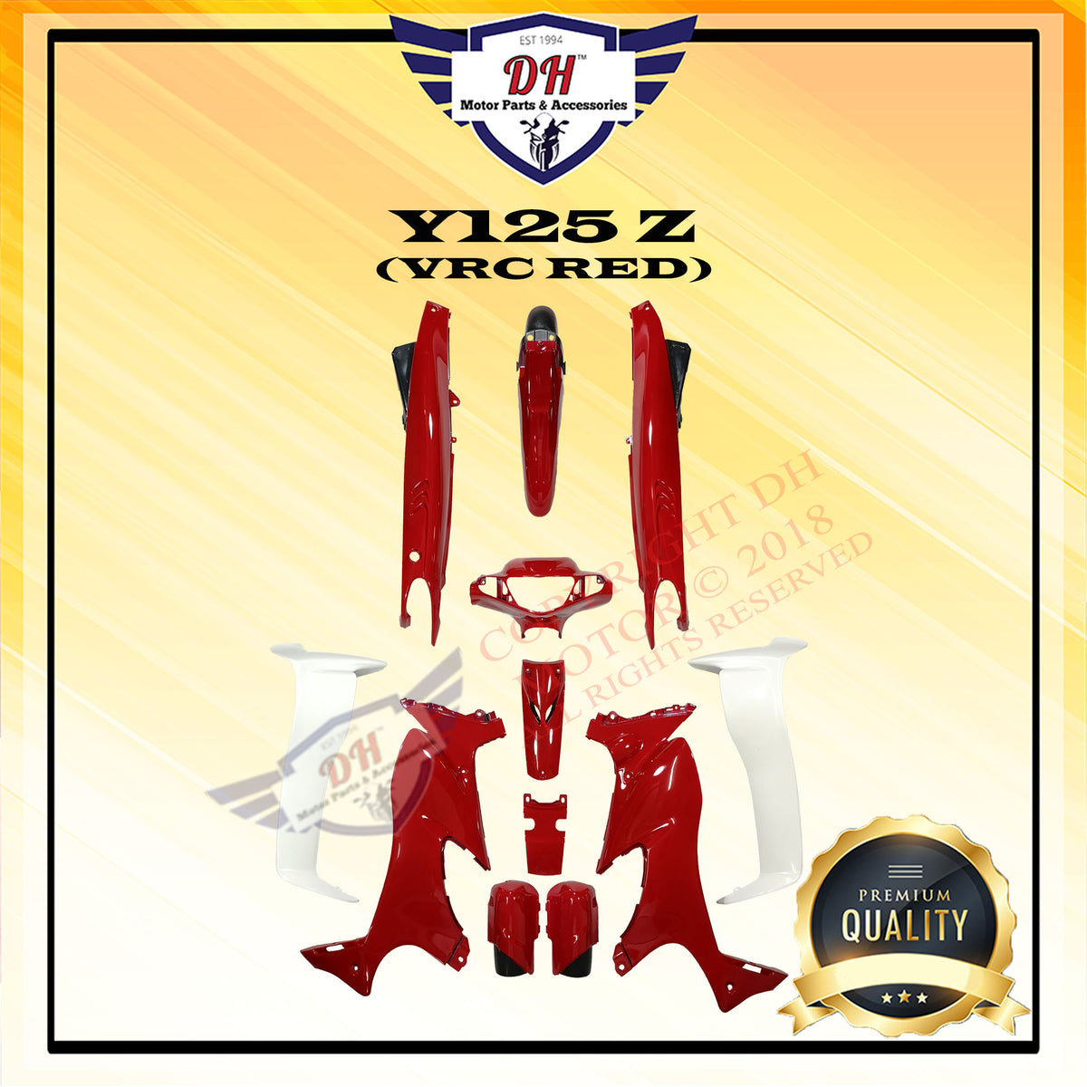 Y125 Z COVER SET (VRC RED) YAMAHA 125 125Z 125ZR Y125Z Y125ZR – DH ...
