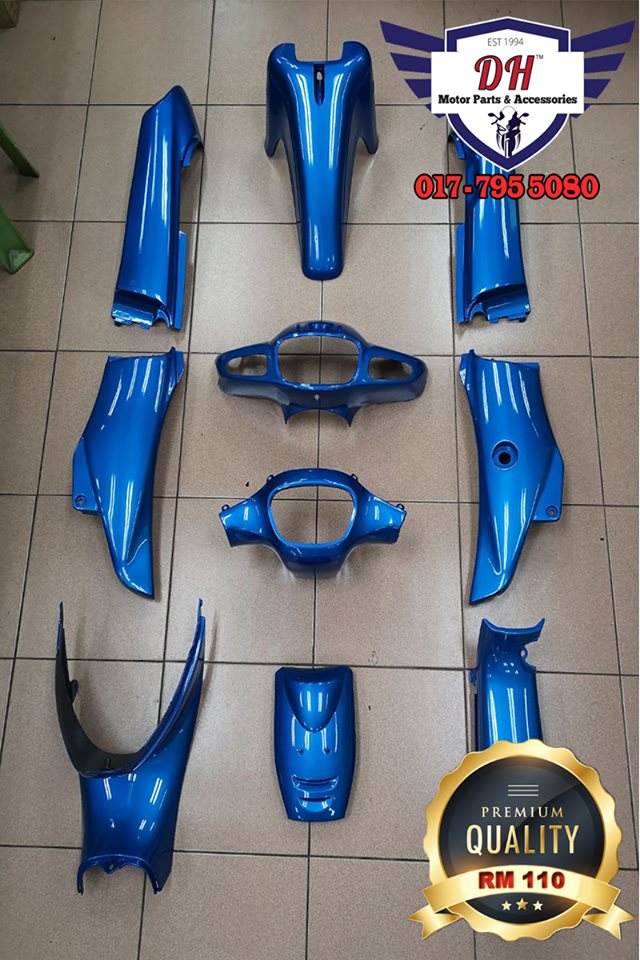 KRISS 110 COVER SET (Y111 BLUE) FULL SET MODENAS – DH MOTOR PARTS ...